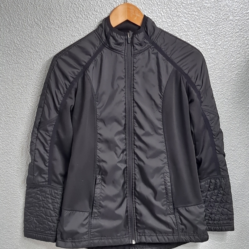 Xersion Dark Grey Athletic Quilted Jacket Size S - Gem